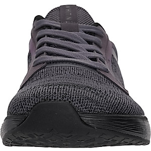 WHITIN Men's Wide Width Toe Box Road Shoes Zero Drop size 12 Tennis Sports Knit Breathable Indoor Workout Gym Rubber Non Slip Cushioned Grey 46