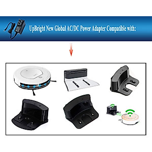 UpBright 19V AC/DC Adapter Compatible with Chuwi ILIFE V1 V3 V3s V5 V5S Pro A4 A4s A6 X5 V50 V55 X800 V4 V80 A7 A8 A9 A9s Robot Vacuum Cleaner GSCU0600S019V12E 19VDC 600mA Power Supply Battery Charger