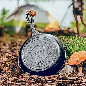 Lodge Cast Iron Wanderlust Series, Tent Skillet, 8 inch