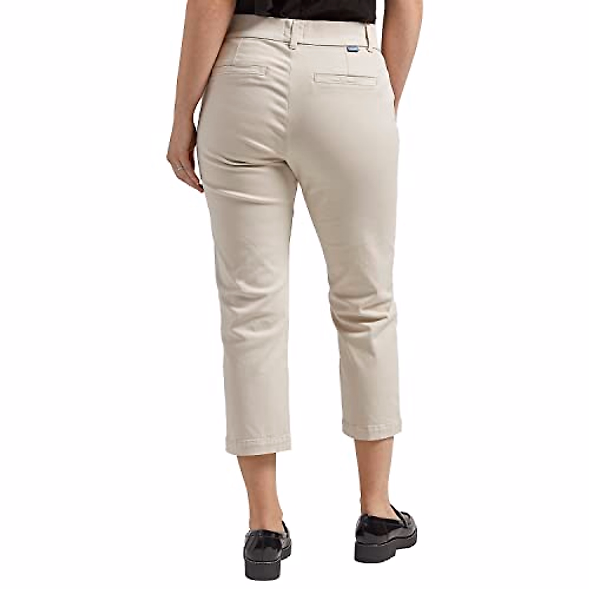 JAG Jeans Women's Maddie Mid Rise Capri-Legacy, Stone, 14 Petite