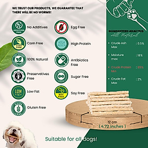 RAKUN Munchy Sticks with Tripe - All-Natural- Bully Sticks for Dogs - 100% Rawhide -Treats Sticks - Nutritious Reward Sticks - High Protein Nutrition Supplement - Pack of 1(58 Count)