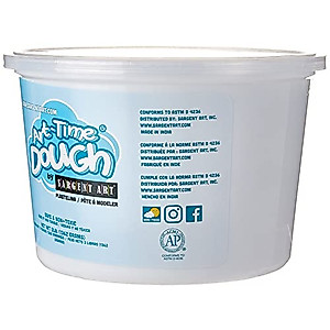 Sargent Art 3-Pound Art-Time Dough, White, Non-Toxic, Very Malleable, Adaptable, Easy Storage, Reusable.