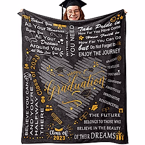 Ruifeihan Graduation Gifts, Graduation Gifts for Her, Graduation Gifts for Him, College Graduation Gifts for Her, 2023 Graduation Gifts, Graduation Gifts 2023 High School Blanket 50" × 60"