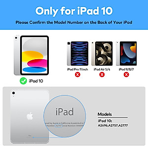 Keyboard Case for iPad 10th generation 2022 – Magic-Style Magnetic Keyboard Case with Multi-Touch Trackpad Compatible with iPad 10.9 inch 10th Gen – Floating Cantilever Stand–Wireless Keyboard Case