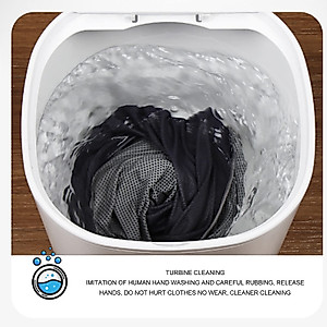 Asixxsix Portable Washing Machine, 4.5L Small Turbine Laundry Washer with Spin Drain Basket Mini Washing Machine, Small Washer for Baby Clothes Underwear Apartment Dorm Camping RV Travel