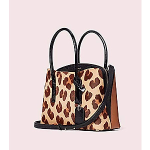 Kate Spade New York Margaux Haircalf Medium Satchel $358 (Natural Multi)