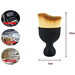 Aitiuchi 2PCS Zabernim Car Brush, Zabernim Car Interior Cleaning Tool, Soft Bristle Grooming Brush Dusting Tool