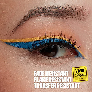 NYX PROFESSIONAL MAKEUP Vivid Brights Liquid Liner, Smear-Resistant Eyeliner with Precise Tip - Had Me At Yellow