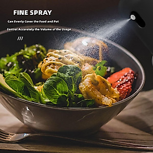 Oil Sprayer for Cooking 180ml Glass Olive Oil Sprayer Mister Refillable Food Grade Oil Vinegar Spritzer Bottles for Air Fryer, BBQ, Grilling, Baking, Salad, Kitchen Gadgets Oil Spray Bottles, Beige