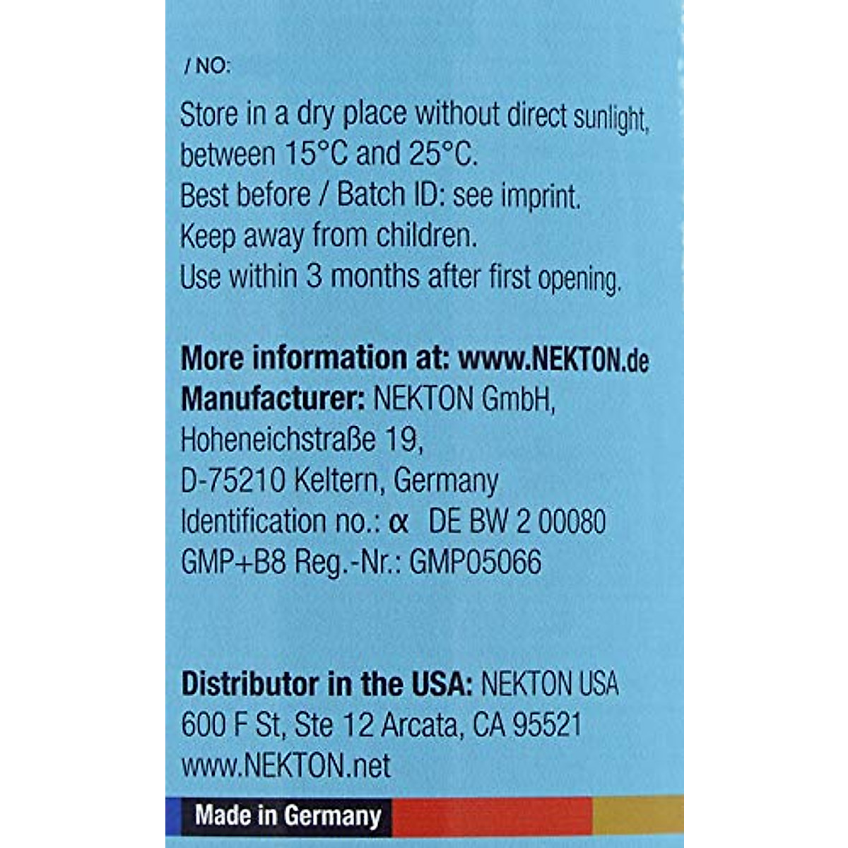 Nekton Calcium-Plus Calcium and Magnesium with B Vitamins for Birds 650gm / 1.43Lb, White