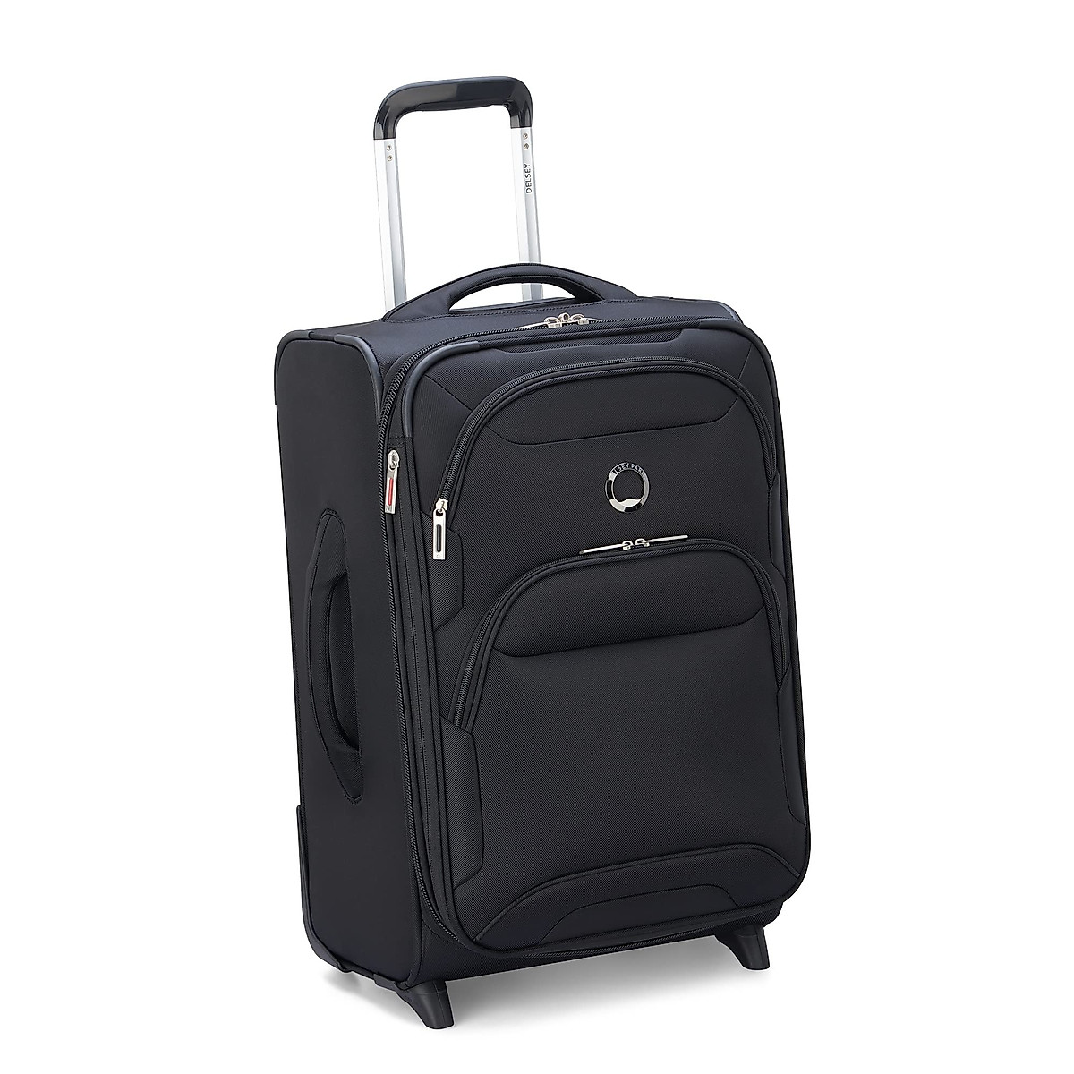 DELSEY PARIS Sky Max 2.0 Softside Expandable Luggage with Two Wheels, Black, Carry-on 21 Inch