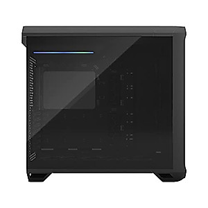 Fractal Design Torrent Black - Dark Tint Tempered Glass Side Panel - Open Grille for Maximum air Intake - Two 180mm PWM and Three 140mm Fans Included - Type C - ATX Airflow Mid Tower PC Gaming Case