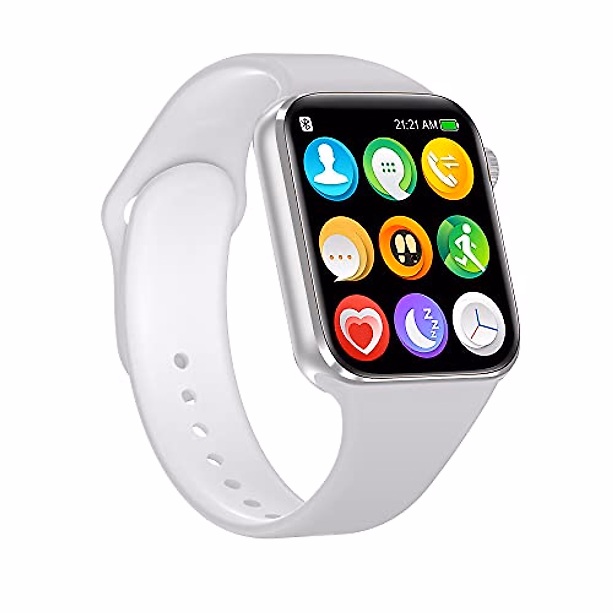 Nanphn Smart Watch for Android iOS Phones Compatible iPhone Samsung, 1.75'' Sport Smartwatch Fitness Activity Tracker Watch with Call/SMS/Heart Rate/Pedometer for Men Women Kids (White)