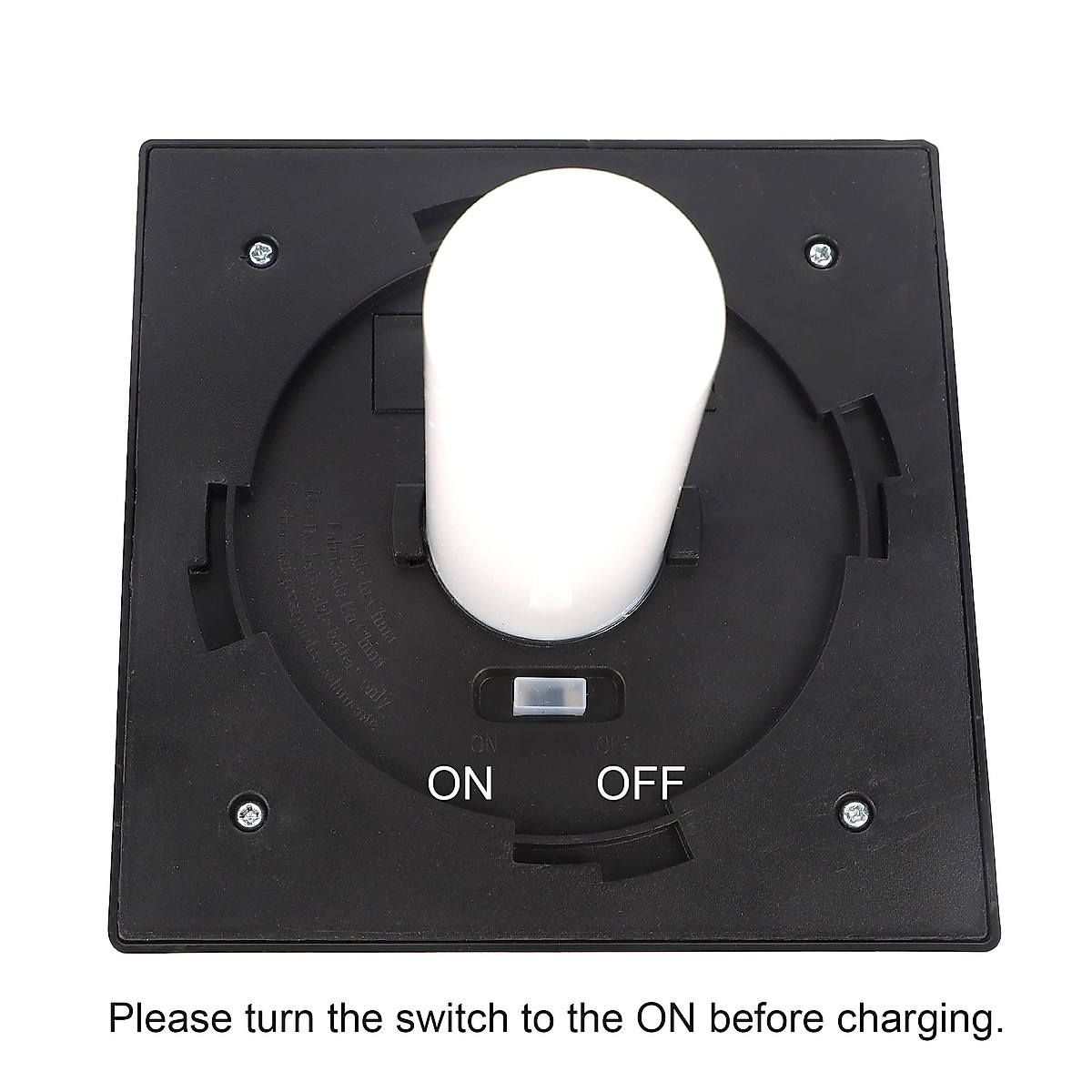 Glintoper 2 Pack Solar Fence Post Lights Outdoor, Solar Powered Post Cap Lights, High Brightness SMD LED Decorative Lighting Waterproof for 4x4, 5x5 or 6x6 Wood Posts, Patio Yard Landscape Decor