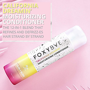 FoxyBae Moisturizing Conditioner for Hair - with 12-in-1 Blend - Conditions, Hydrates, Moisturizes, Defrizz - California Dreamin' - 10 Fl Oz
