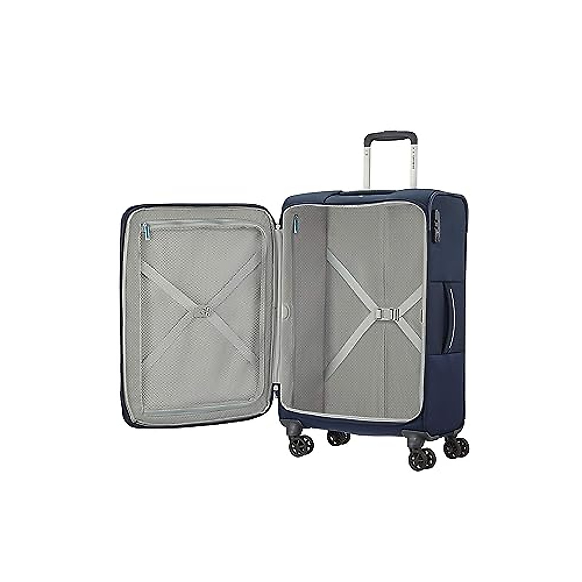 Samsonite Popsoda Luggage- Suitcase, Spinner L erweiterbar (78 cm - 112.5 L), Blau (Dark Blue)