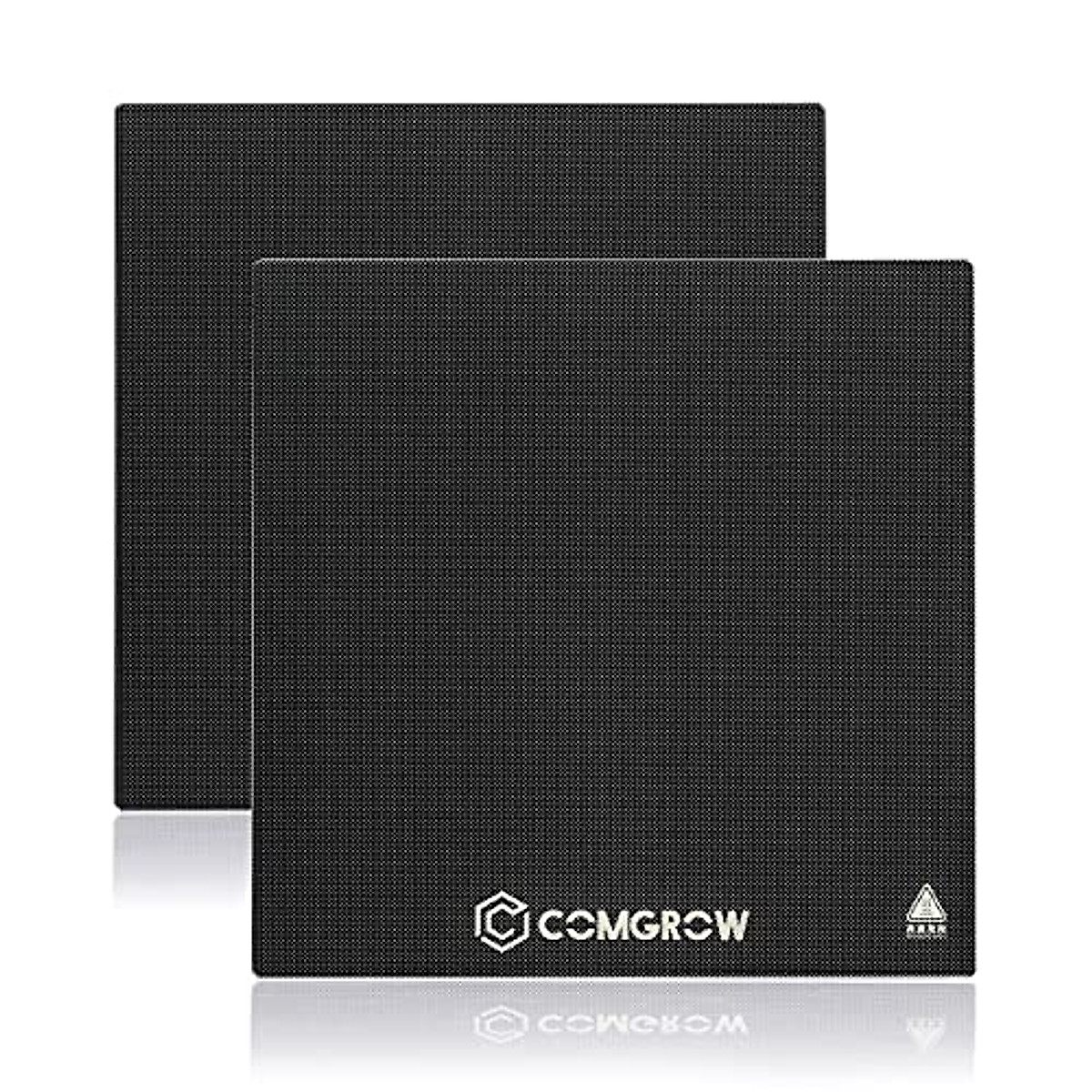 2PCS Upgraded Tempered Glass Plate with Bed Clips and Comgrow 3D Printer PLA Filament 1KG 1.75mm Spool White Color