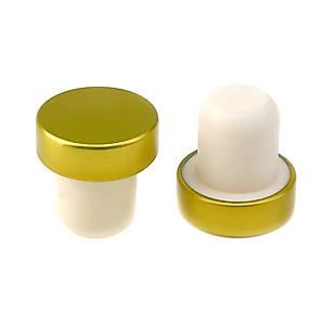 Faotup 10Pcs T-Shape Corks for Wine Bottles Silicone Wine Bottle Stoppers T-Shaped Wine Bottle Corks Wine Corks Sealing Plug, 1.18"x1.14"