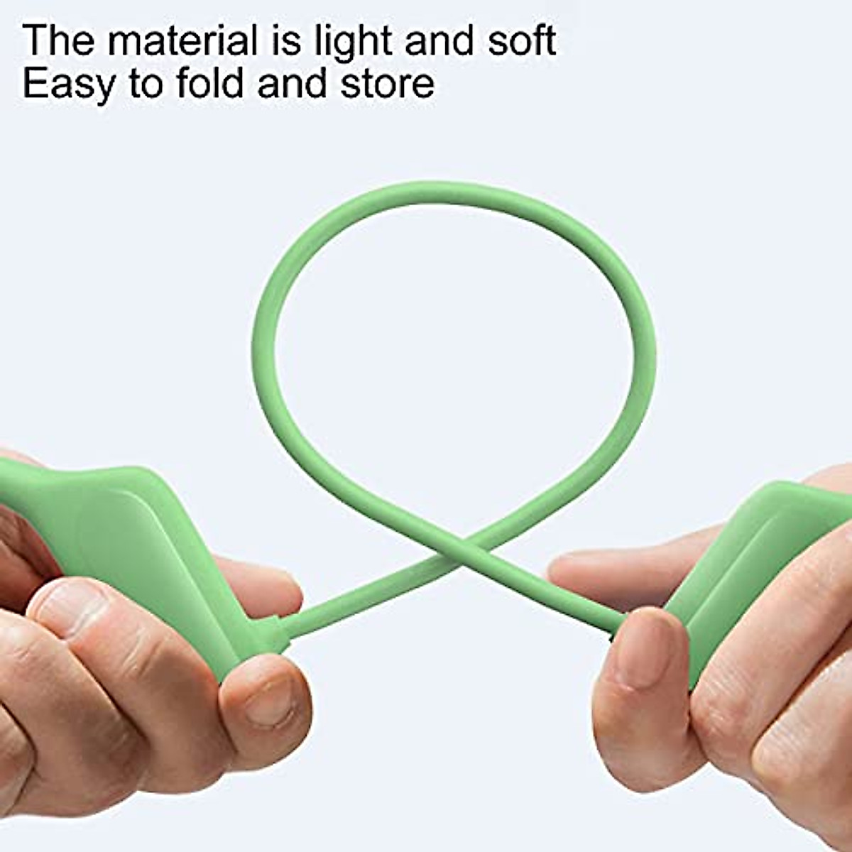 Wharick Wireless Bone Conduction Headphones,Bluetooth-Compatible 5.0 Earphone Ear Hook Bone Conduction Waterproof Wireless Sports Headphone for Workouts Running Light Blue