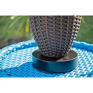 Kenroy Home 32203BRZ Sunset Outdoor Table Lamp with Bronze Finish, Casual Style, 29.25" Height, 16" Width, 16" Depth