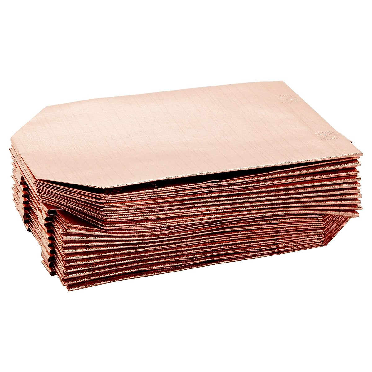 Sparkle and Bash Non Woven Reusable Tote Bags, Rose Gold Gift Bags with Handles (10x8 In, 20 Pack)