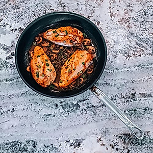 Hestan - ProBond Collection - TITUM 100% Triple Bonded Nonstick Stainless Steel Frying Pan, Induction Cooktop Compatible, Made without PFOAs (11-Inch)