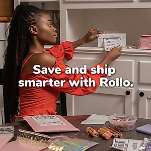 Rollo Direct Thermal Shipping Labels - Pack of 500 4x6 Thermal Labels Fanfold - Perforated and Strong Adhesive (Commercial Grade)