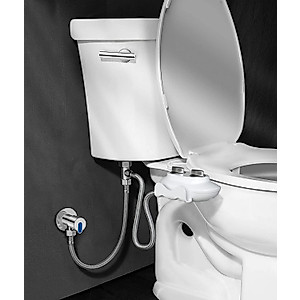 imio BD158 Non-Electric Bidet Attachment Adjustable Water Pressure and Self Cleaning Nozzle