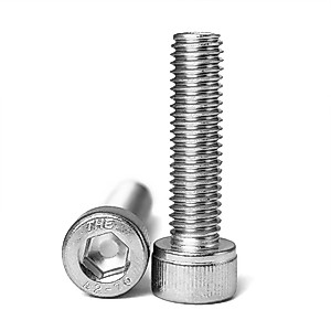 M8 x 50mm Socket Head Cap Screws Bolts Stainless Steel 304 Metric Machine Hex Socket Screw, Allen Hex Drive, Fully Thread, 10PCS