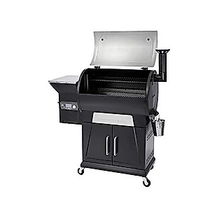 Z GRILLS ZPG-700D3 8 N 1 Wood Pellet Portable Stainless Steel Grill Smoker for Outdoor BBQ Cooking with Digital Temperature Control and Grill Cover, Silver