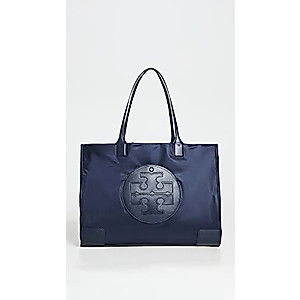 Tory Burch Women's Ella Tote, Tory Navy, Blue, One Size