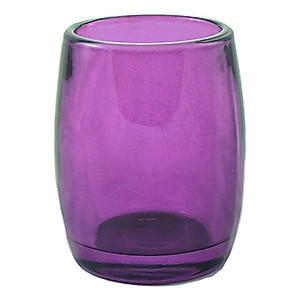 Nature Home Decor 944-1349 Premium Angus Glass 4-Piece Bathroom Accessory Set of Ruby Collection