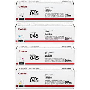 Canon CRG-045 4-Color Complete Toner Cartridge Set