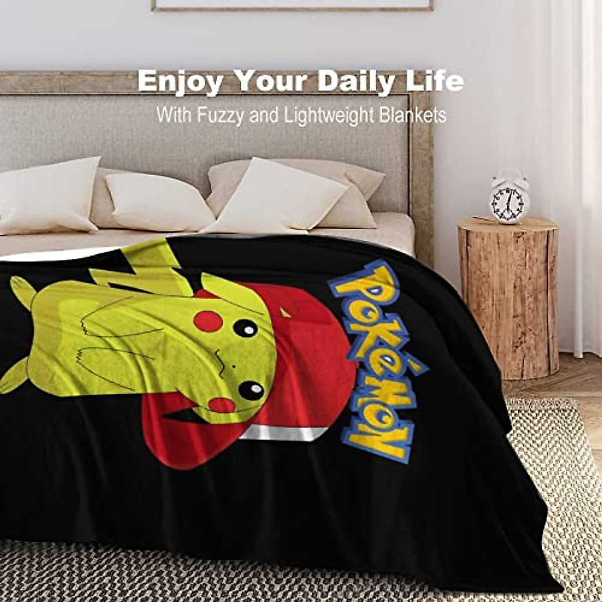 FHNTNH Ultra Soft Throw Blanket Cozy Warm Flannel Blanket All Season Bedding for Sofa Bed Room Decoration Gift 60x50 Inch