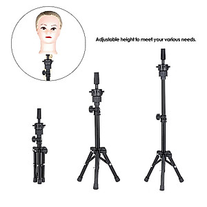 Anself + Tripod for Hairdressing Head to Stand On A Table