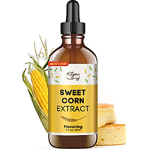 Sweet Corn Extract for Baking - Flavoring - Keto Cornbread - Corn Extract for Baking Keto Cornbread - Non GMO, Gluten Free, Sugar Free, Vegan - 2oz 60ml