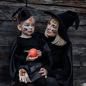 The Dreidel Company Halloween Temporary Tattoos, Great For Birthday Party Favors, Classrooms, Favor & Goody Bags, And Party Supplies, 2" Inches Assorted (144-Pack)