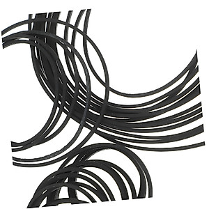 ibasenice 60pcs Cassette Belt Cassette Player Belts Replacement Cassette Belts 1mm Square Mixed 40-135mm