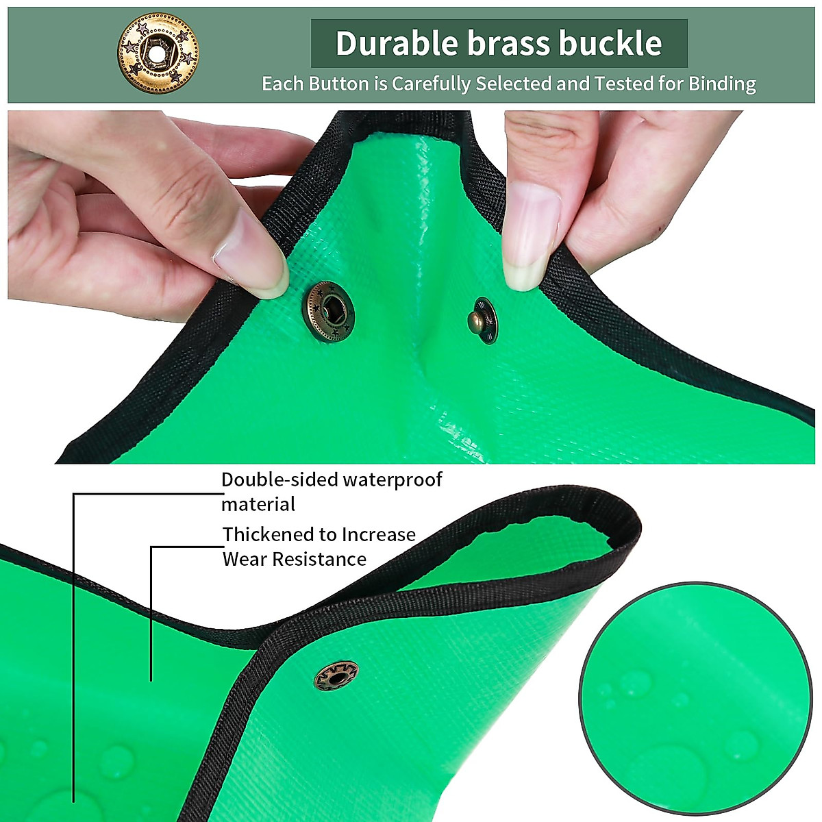 Herda 26.8" x 26.8" Repotting Mat for Potting Soil Indoor Plant and Dirt Control,Portable Potting Soil Foldable Succulent Potting Mat Soil Change Mat Table Top Indoor Plant Soil Potting Table Mat