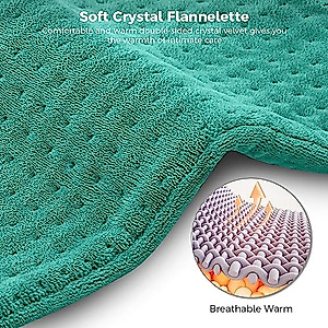 NOWWISH Heating Pad for Back Pain & Cramps Relief, XL Moist Heat Electric Heating Pads with Auto Shut Off Large, Gifts for Women Men, 12 "x 24 Green