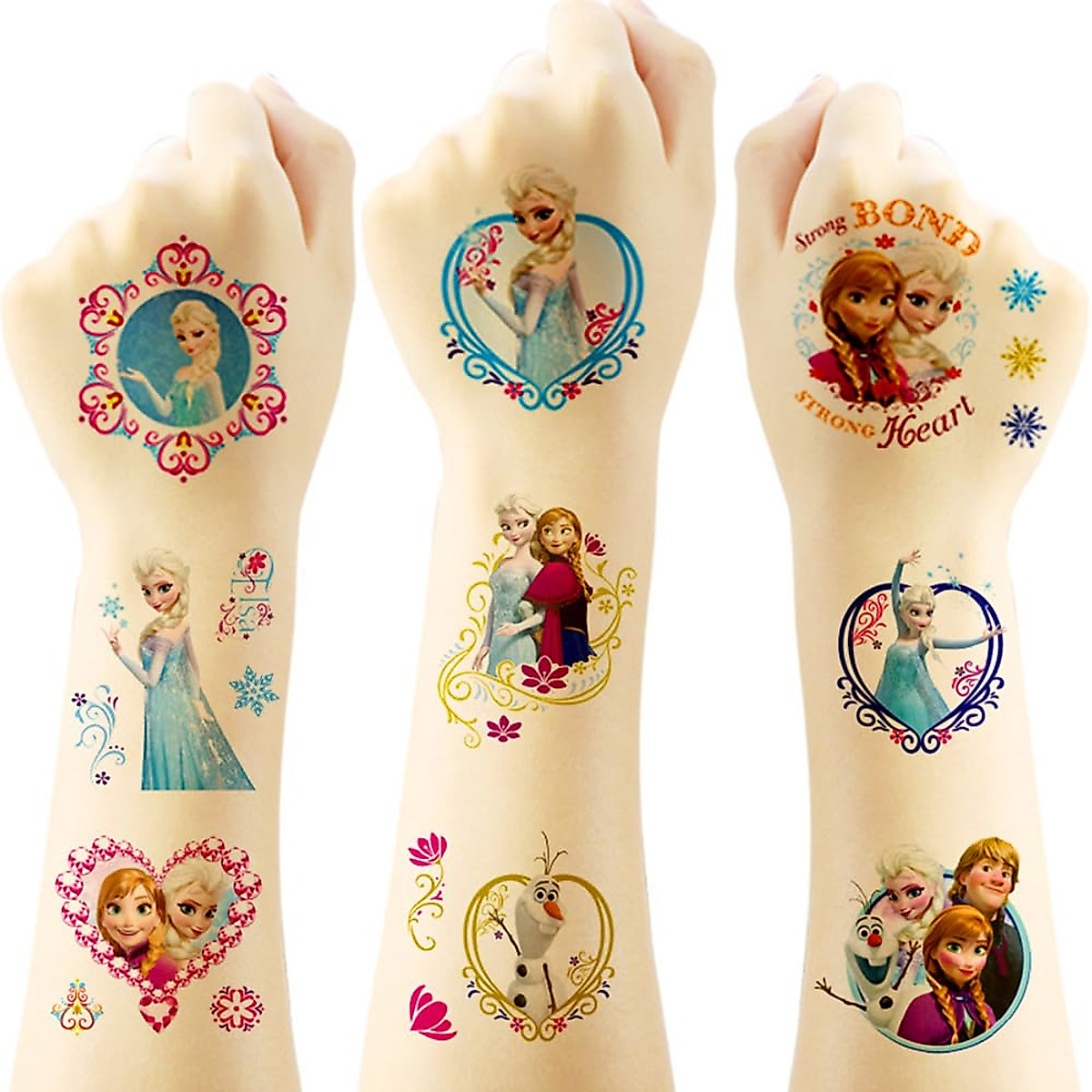 Frozen Birthday Party Supplies Set ，Frozen Party Decorations ，Frozen Party Supplies | Set includes Banner, Tablecloth, Cake Plates,follow balloons， Napkins, tattoo stickers, Serves 20Guests