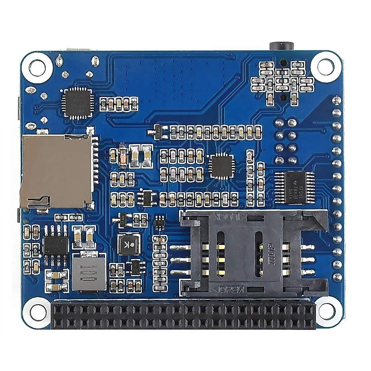 4G/3G/2G/GSM/GPRS/GNSS HAT Module for Raspberry Pi /4B/3B+3B/2B/Zero/Zero W/Zero WH/Jetson Nano Based on SIM7600G-H Support LTE CAT4 up to 150Mbps for Downlink Data Transfer,the Global Version