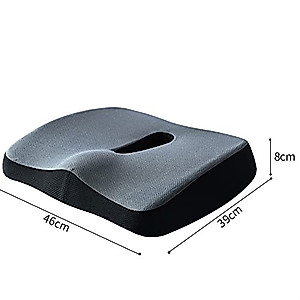 gyp Seat Cushion, Summer Tailbone Cushion Gel Memory Foam Inner Core Coccyx Cushion Ergonomic Posture Seat Pads Cushion Chair Pad Orthopedic Seat Cushion