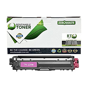 Renewable Toner TN-225M Compatible High Yield Replacement for Brother TN225 TN225M | for Use in DCP-9020cdn HL-3140cw HL-3170cdw HL-3150cdn HL-3180cdw MFC-9130cw MFC-9330cdw MFC-9340cdw (Magenta)