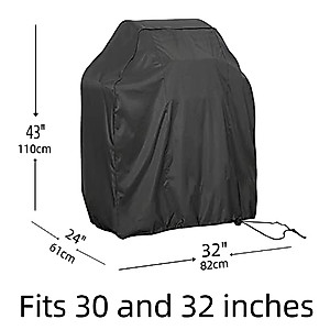BBQ Grill Cover,Gas BBQ Grill Cover,Heavy Grill Cover,BBQ Cover, for Weber Spirit, Weber Genesis, Char Broil Grill Spirit Cover,Outdoor Covers Waterproof & dustproof,30”32”58”72”Inch