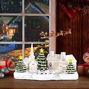 Mr. Christmas 17" Nostalgic Village Christmas Décor, White