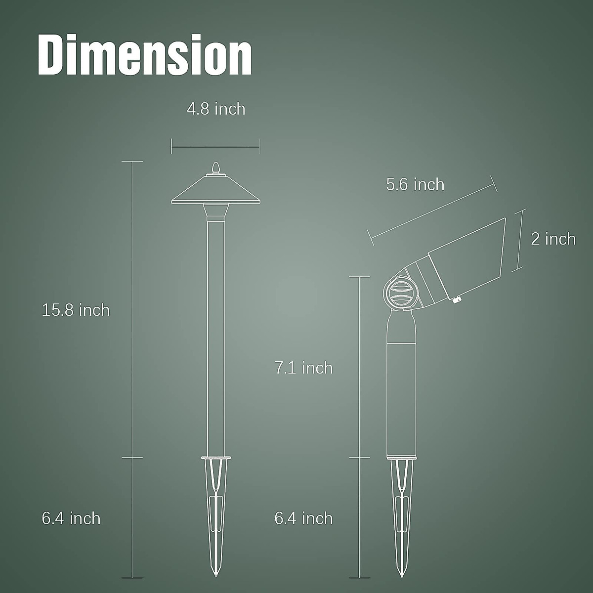 Malibu Landscape Lighting Kit with 150W Low Voltage Outdoor Transformer & 12V Halogen 6PK 10W Bronze Pathway Lights & 4PK Metal 20W Flooding Lights/Spotlights Warm White & 75Feet #16 Wire for Patio