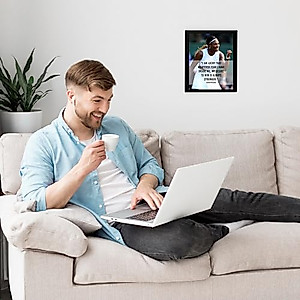 Strong Desire To Win - Motivational Wall Art, Inspirational Wall Art Print, Serena Williams Quotes & Photo Print, Perfect Sports Wall Art for Home, Office, & Gym Wall Décor. Unframed - 8 x 10"