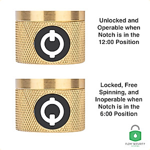 Flow Security Systems The FaucetLock | Heavy Duty Brass Construction | Prevents Water Theft & Secures Outdoor Bibbs | Promotes Water Conservation | Keyed The Same | FSS 50 | 1 Pack