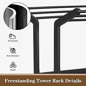 Ulax Furniture Pool Float Caddy, Poolside Towel Rack - Convenient Storage Solution for Pool, Beach, and Hot Tub Towels
